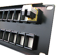 19'' 24 Port Double Wall Blank Keystone Patch Panel - 1RU